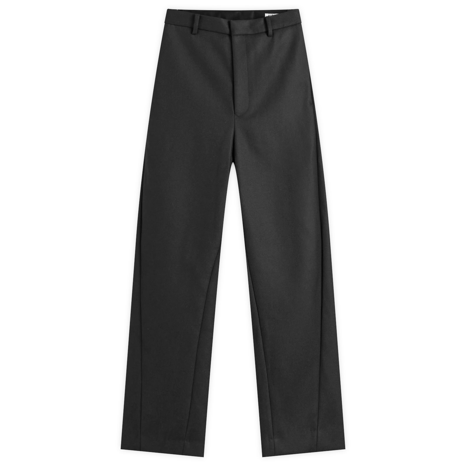 Auralee Light Melton Slacks - Top Charcoal | Editorialist